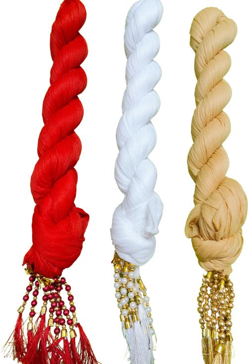 Buy VastraBazaar lycra Blend women dupatta solid/plain combo pack of ...