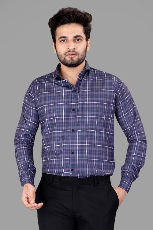 Buy GETCHI Cotton Blend Checks Print Full Sleeve Regular Fit Casual Shirt Online at Best Prices ...