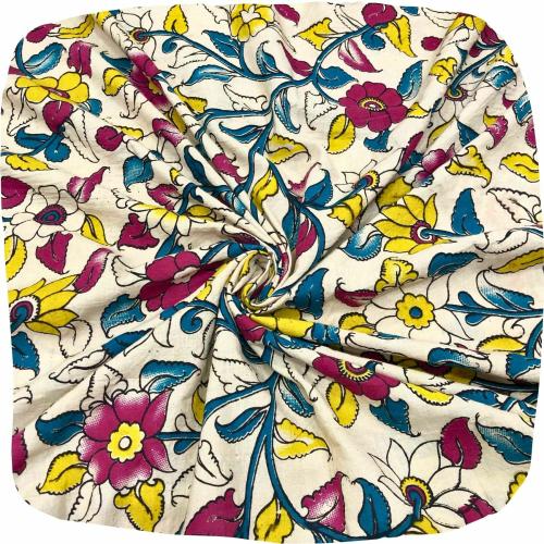 Buy PALASH Women's Unstitched kalamkari Cotton Dress Material Churidar ...