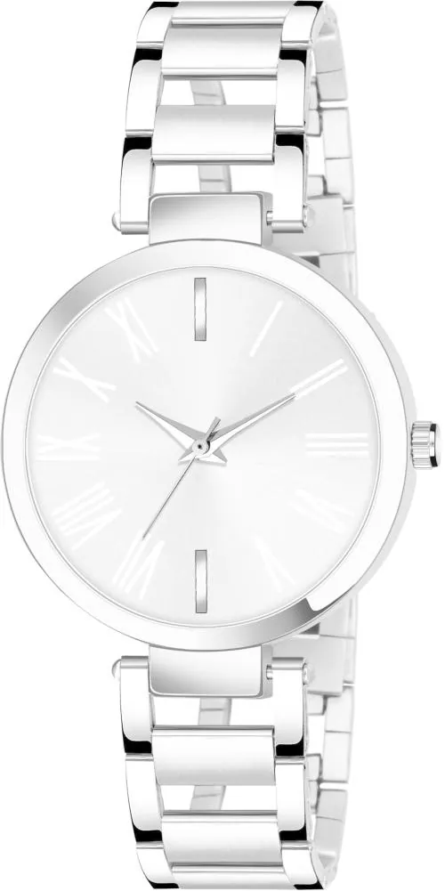 Buy Praizy Analog Silver Dial Silver White Watch For Girls Online at ...