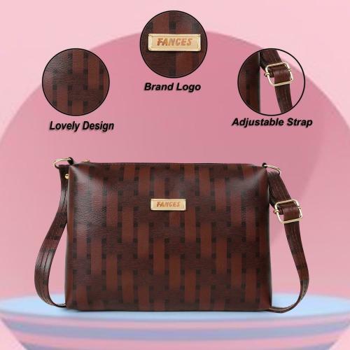 Buy Fances Brown Sling Bag Luxe Women Sling Bag Online at Best Prices ...