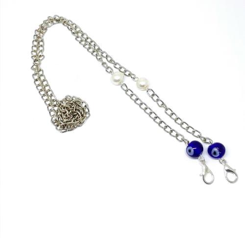 Buy Nityakshi Brass Chain Set Silver color for Women, Girls Pack of 1 ...