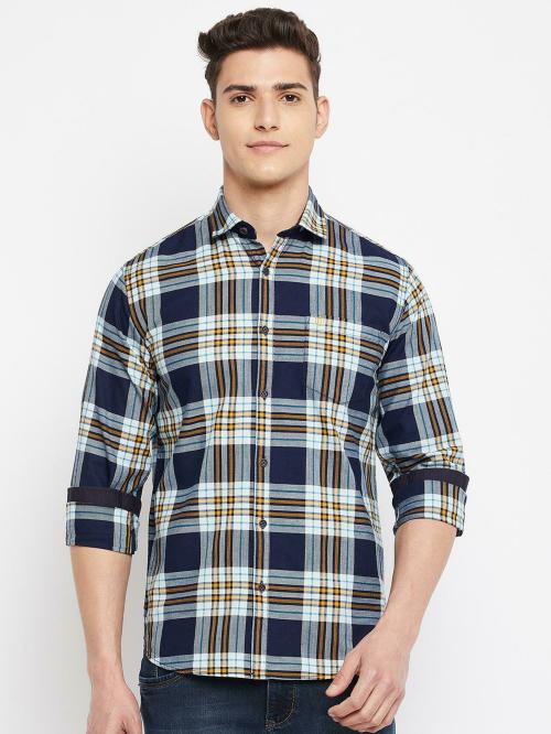 Buy Duke Men Multicolor1 Checkered 100% Cotton Single Casual Shirts ...
