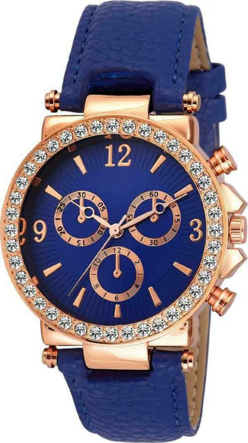 HRV Blue Dial Blue Strap Analog Watch For Women - JioMart