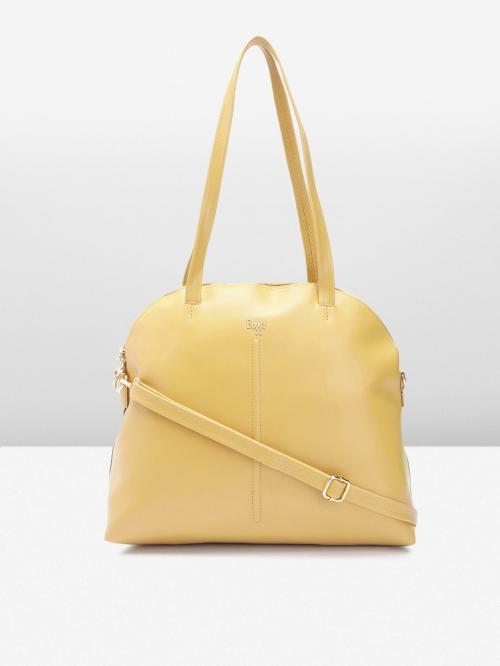 Buy Baggit Yellow Polyurethane (PU) Shoulder Bag For Women Online at ...