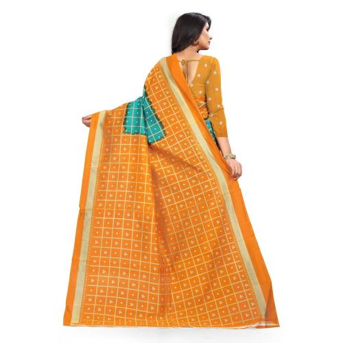 Buy Marabout Women's Beautiful Light Blue Mysor Silk Saree With Blouse ...