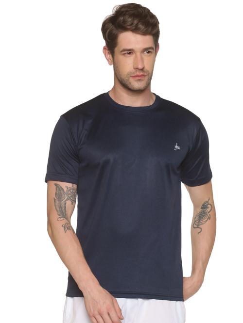 Buy YHA Mens Navy Solid T-Shirt Online at Best Prices in India - JioMart.