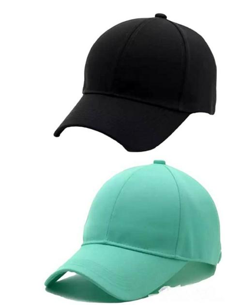 Buy Bayema Men Cotton Solid Baseball Cap (Pack Of 2) Online at Best ...