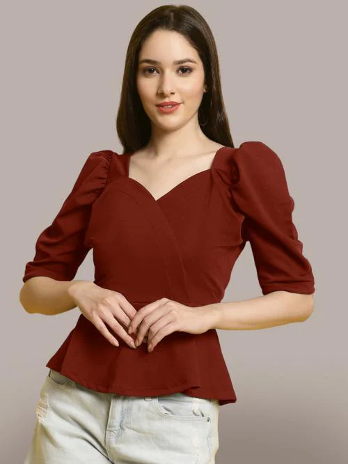 Buy Tromko Casual Polyester Top for Women Online at Best Prices in ...