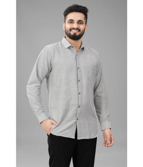 Buy FILOSE JEANS Mens Wear Pure Cotton Grey Color Shirt Online at Best ...