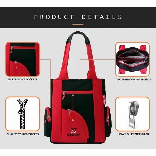 Buy Addixon Black And Red Polyester Shoulder Bag (KT0002) Online at ...