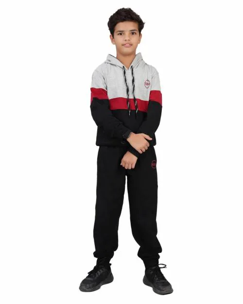 Buy SMSHOPMORE Woolen Hooded Tracksuit for Boys | Comfortable and ...