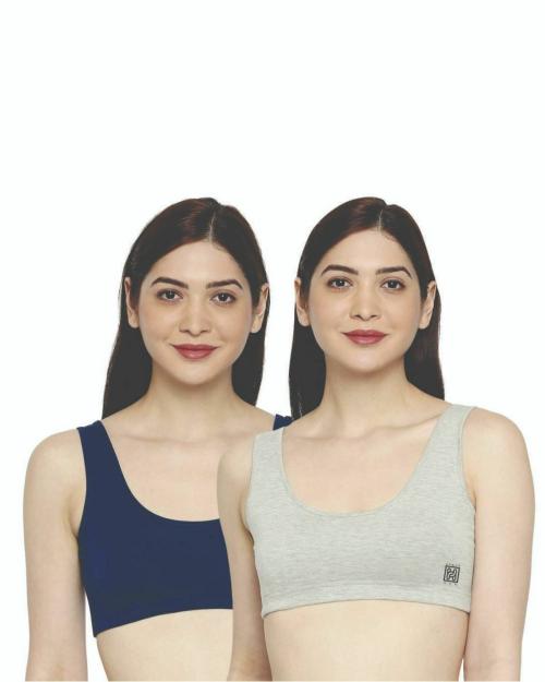 Buy Urban Hug Women's Compression Sports Bra Pack of 2 Online at Best ...