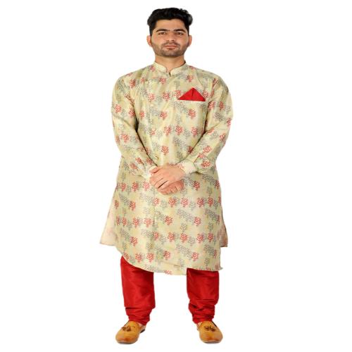Buy Pro Ethic Style Developer Men's Kurta Pajama Silk Online at Best ...