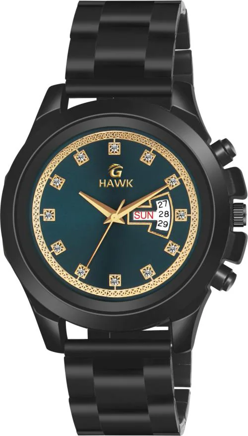 Buy G-HAWK DAY AND DATE Analog Blue Dial Black Strap Watch for Men ...