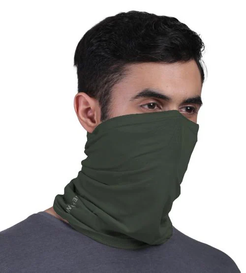 Buy FREECULTR Unisex's Forest Green Solid Bamboo Mask Online at Best ...