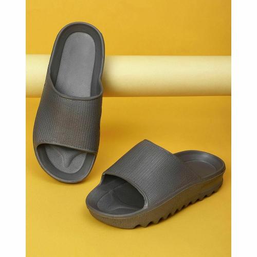 Buy Richale Comfortable Trending Grey Slider For Men Online at Best ...