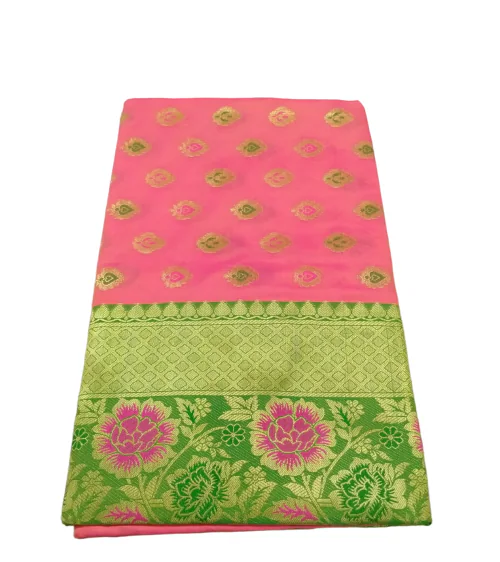Buy CRAFTONI Butik Design Kanjivaram Pure Silk Saree for Women With ...