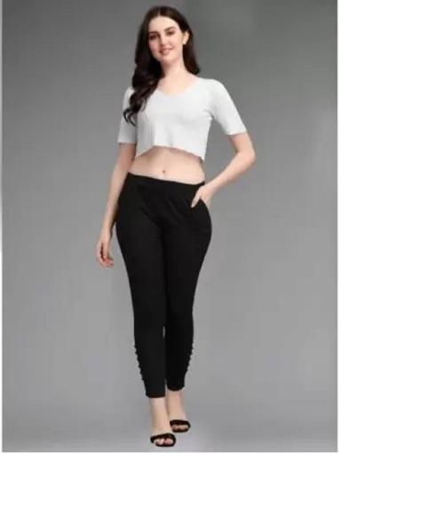 Buy AAKARSHAK Women's Cotton Jeggings Regular Straight Fit Stretchable ...