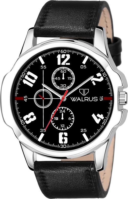 Buy Walrus Analog Black Dial Black Strap Watch For Men Online at Best ...