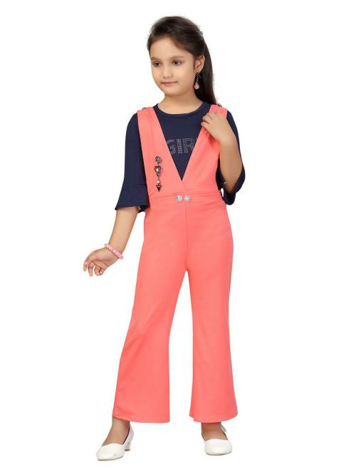 Buy Aarika Girls Blue-Gajri Color Blended Jumpsuit Online at Best ...