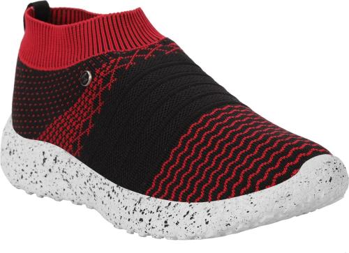 Buy JUMP USA Women Slip-On Walking Shoe (Black and Red) Online at Best ...