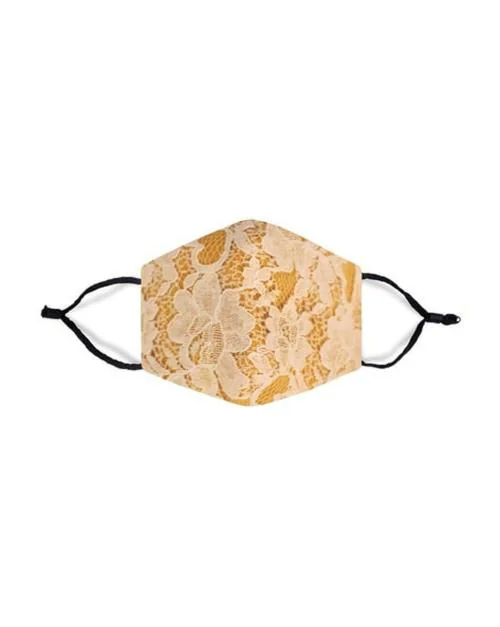 Buy Bokoka Women Yellow Floral Net Masks (One size) Online at Best ...