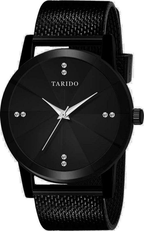 Buy Tarido Analog Black Dial Black Strap Watch For Boys Online at Best ...