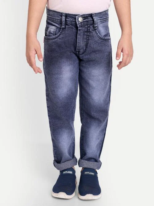 Buy Kcoy Boys Light Blue Denim Slim Light Jeans (6-7 Years) Online at ...