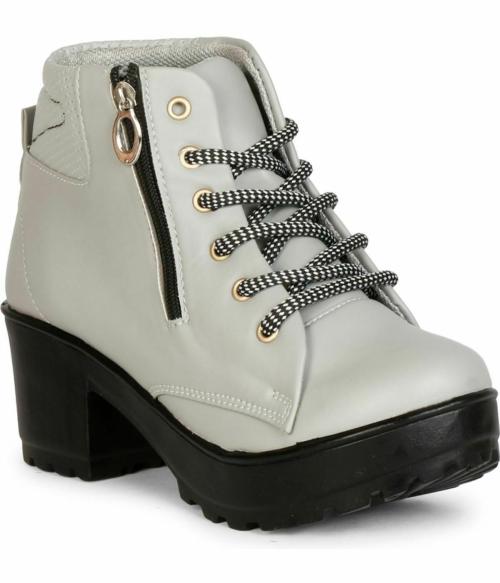 Buy Krafter Grey Boots for Women Online at Best Prices in India - JioMart.