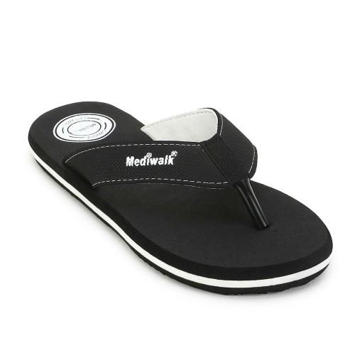 Buy Mediwalk's EVA|Premium|Comfort Black Slippers/Flipflops for women ...