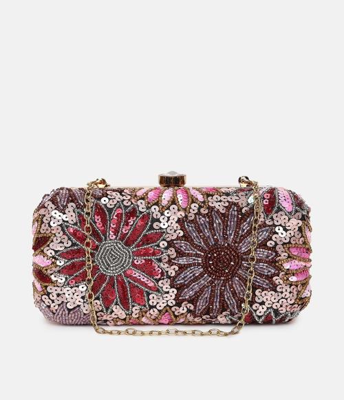 Buy Fabbhue Party Multicolor Clutch Online at Best Prices in India ...