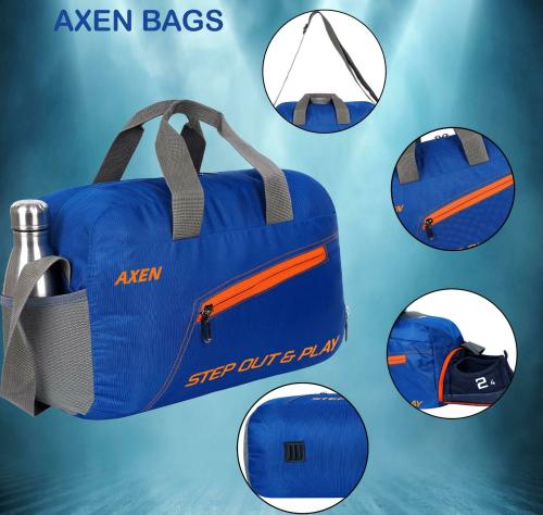 Buy Axen Blue Polyester Gym Duffel Bag 25 L Online at Best Prices in ...