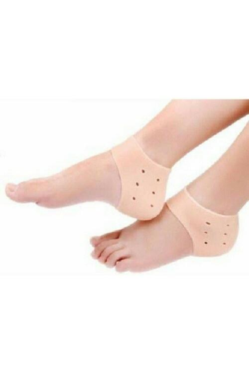 Buy PRIDENSHI Cream Silicon Foot Protector, pain relief Half Heel Socks ...