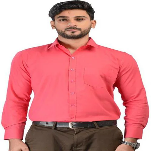 Buy MAN-CHESTER Men Solid Formal Red Shirt () Online at Best Prices in ...