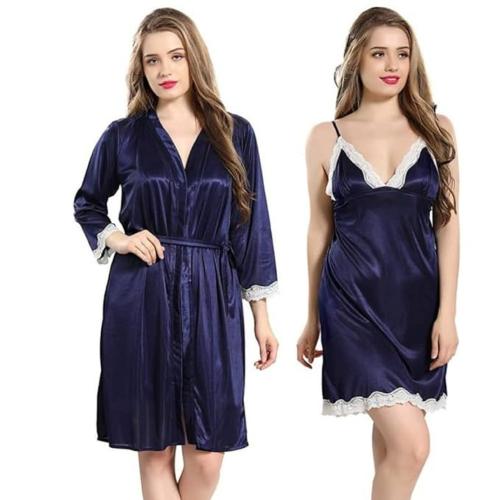 Buy KRISHNA LADY FAB Women's 2 Pcs Satin Comfortable Attractive ...