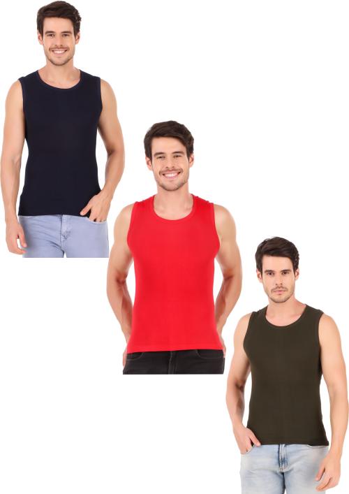 Buy Hap Men's Cotton Muscle Tee Vests (Assorted Colours) Multicolor ...
