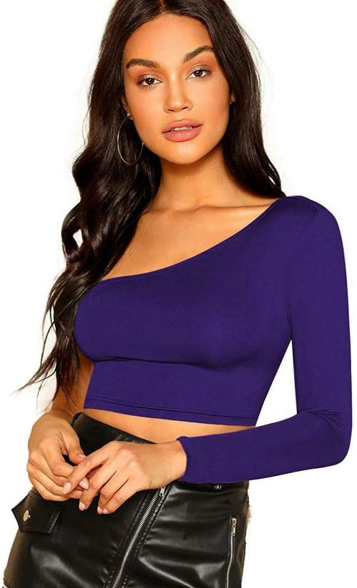 Buy THE BLAZZE_Women Cotton Blend Royal Blue Crop Top_XXL Online at Best Prices in India - JioMart.