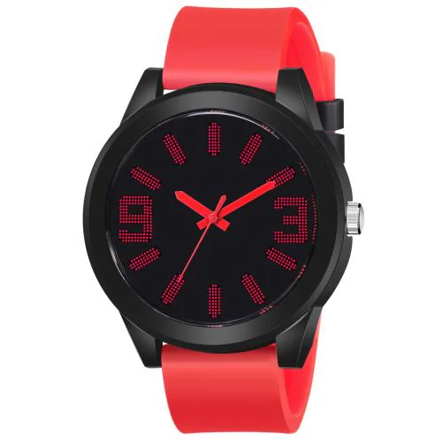 Buy LORETTA New Latest Waterproof Sport Look Red Strap Watch For Men ...