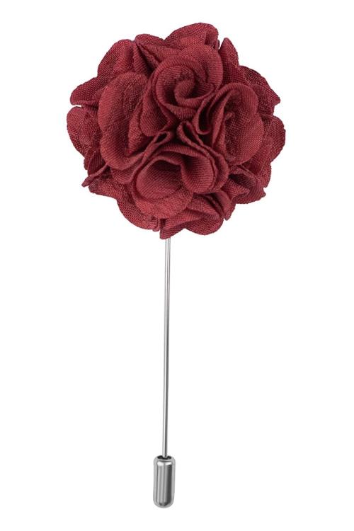 Buy The Tie Hub Red and Silver Pansy Flower Lapel Pin (Men) Online at ...