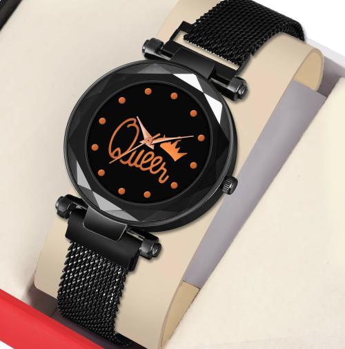 Buy Bolun Analog Black Dial Black Strap Watch For Women Online at Best ...