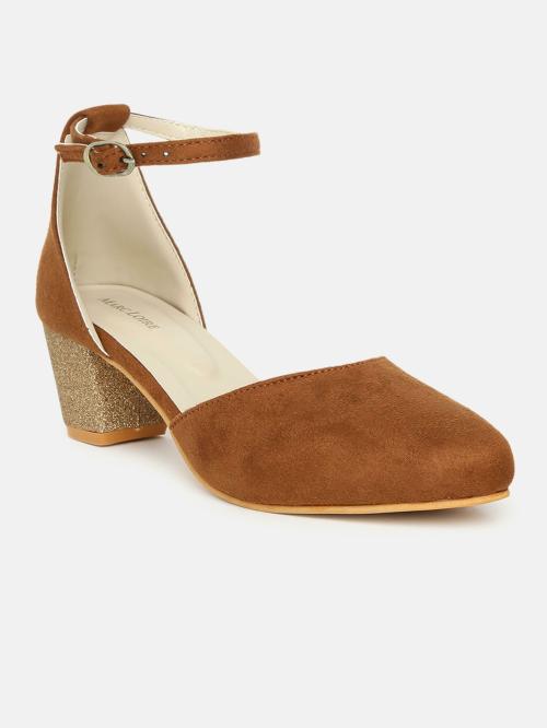 Buy Marc Loire Women Copper Block Heels Online at Best Prices in India ...