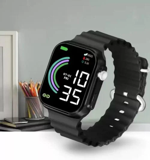Buy foreigner Ultra Design Digital LED TIME DISPLAY Smartwatch(Black ...