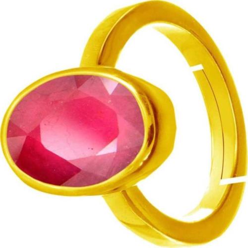 Buy Aurra Stores Ruby/Manik Ring Certified Panchdhatu Birthstone ...