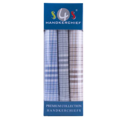Buy S4S Men's 100% Cotton Premium Handkerchiefs Box Packing (Light ...