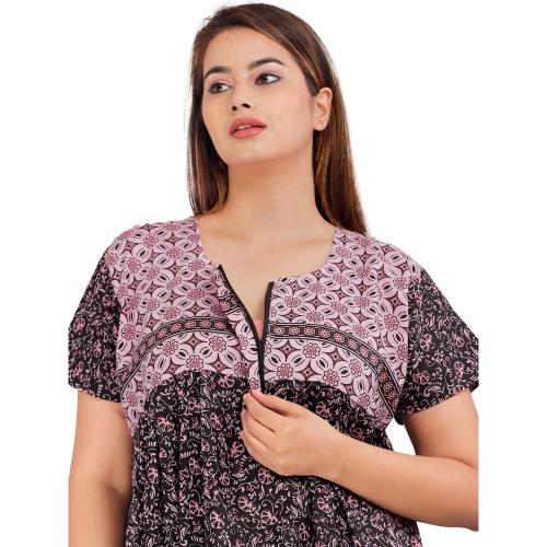 Buy Pearlfly Women Maxi Nighty/Night Gowns Nightydress, Nighty, Maxi ...