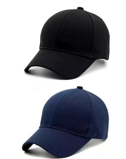 Buy Bayema Men Cotton Solid Baseball Cap (Pack Of 2) Online at Best ...