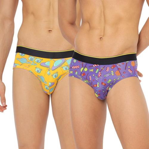 Buy bummer Printed Briefs For Men | Solids Micro Modal Fabric Feels Soft & Cozy | 4 Way Stretch ...
