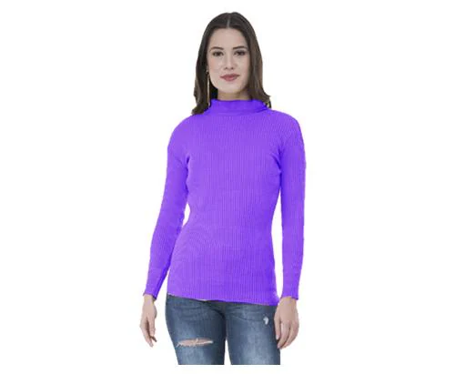 Buy IndiWeaves Women Woollen Warm Full Sleeves High Neck Skivvy (Pack ...