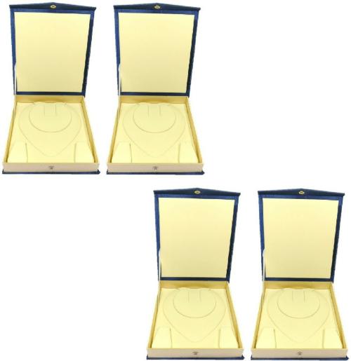 Buy Addyz Board, Rexin, Satin Blue, Cream Vanity Box (Pack of 4) Online ...